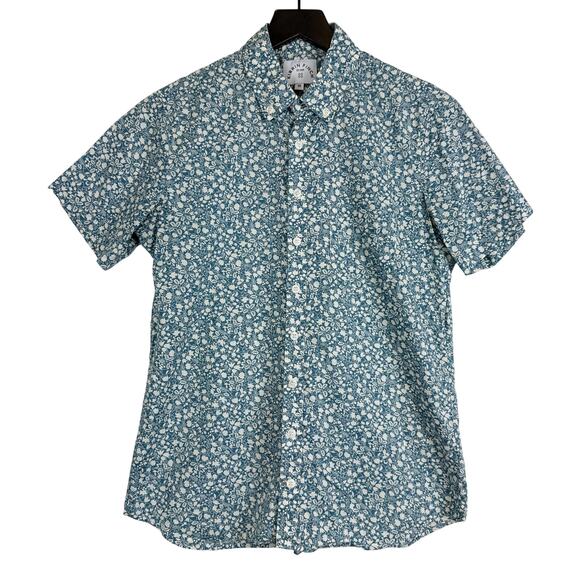 Kirrin Finch | Tops | Kirrin Finch Androgynous Floral Button Down Ss ...